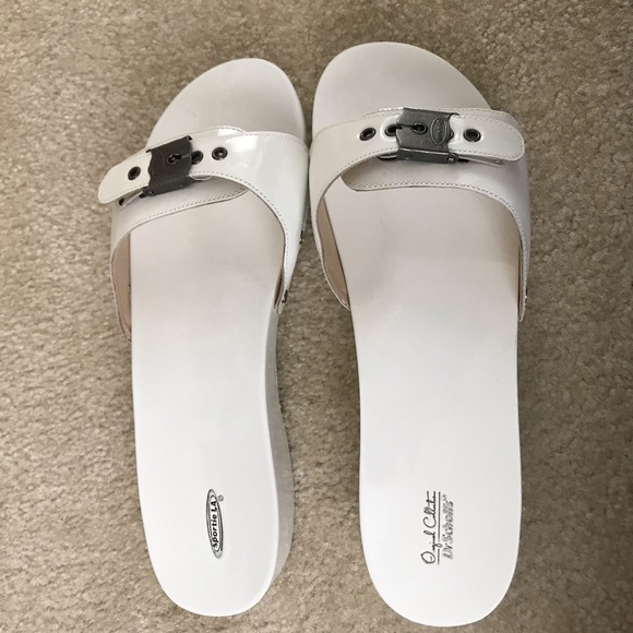 Dr. Scholl's | Shoes | Dr Scholls White Exercise Sandal | Poshmark